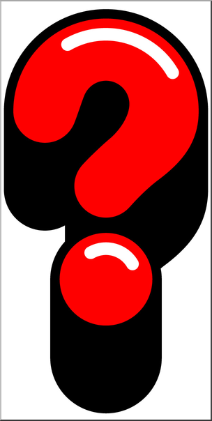 Clip Art: Punctuation: Big Question Mark 1 Color – Abcteach