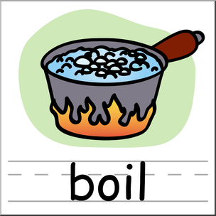 Clip Art: Basic Words: Boil Color Labeled – Abcteach