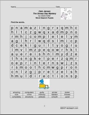 Cam Jansen and the Snowy Day Mystery (upper elem)’ Book – Abcteach