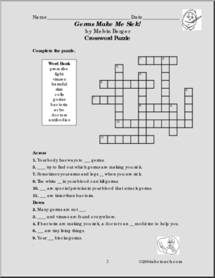 Germs Make Me Sick! (elementary) Book – Abcteach