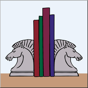 Clip Art: Bookends Color – Abcteach