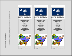 Bookmark: U.S. States – South Carolina – Abcteach