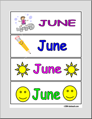 Bookmark: June – Abcteach