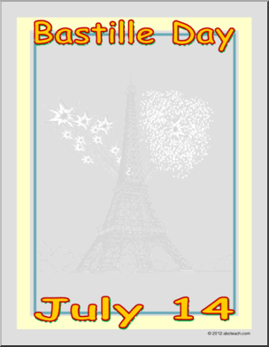 Word Search: Bastille Day (upper elem/middle) – Abcteach