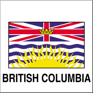 Clip Art: Flags: British Columbia Color – Abcteach
