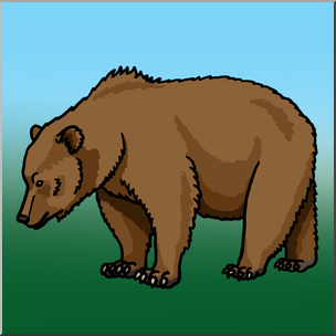 Clip Art: Brown Bear Color 1 – Abcteach