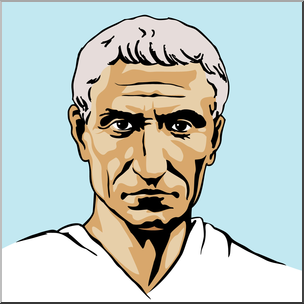 Clip Art: Ancient Rome: Julius Caesar Color – Abcteach