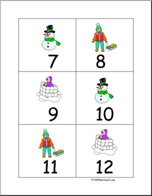 Calendar Set: Winter Fun – Abcteach