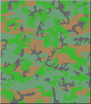 Clip Art: Tile Pattern: Camouflage 50% – Abcteach