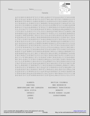 Word Search: Santa’s Reindeer – Abcteach