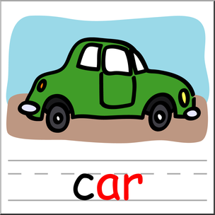 Clip Art: Basic Words: -ar Phonics: Car Color – Abcteach