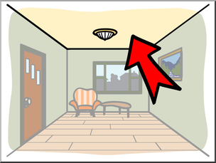 Clip Art: Basic Words: Ceiling Color Unlabeled – Abcteach