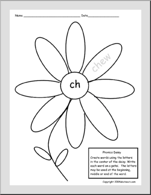 CH sound Phonics Daisy – Abcteach