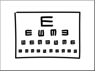 Clip Art: Basic Words: Chart B&W Unlabeled – Abcteach