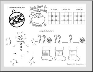 Christmas Activity Mat – Abcteach