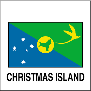 Clip Art: Flags: Christmas Island Color – Abcteach