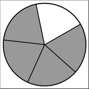 Clip Art: Circle05 1/5 B&W – Abcteach