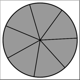 Clip Art: Circle07 0/7 B&W – Abcteach