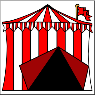 Clip Art: Circus Tent Color – Abcteach
