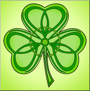 Clip Art: Clover 11 Color 1 – Abcteach