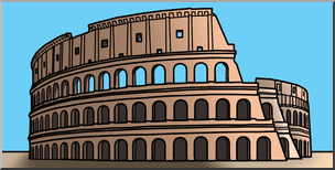 Clip Art: Colosseum Color – Abcteach