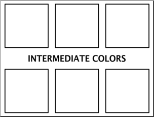 Clip Art: Color Chart 1 Intermediate B&W – Abcteach