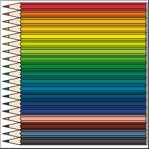 Clip Art: Colored Pencils – Abcteach