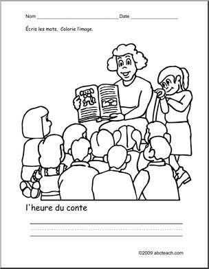 French: Colorie/Ãˆcris–â€¡ lÃˆcole, le repos – Abcteach