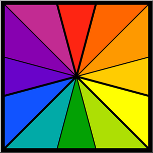 Clip Art: Color Wheels: Color Wheel 2 Color – Abcteach