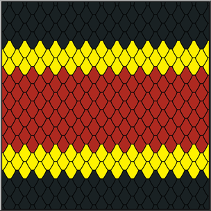 Clip Art: Animal Patterns: Coral Snake Color – Abcteach