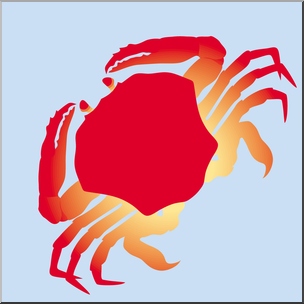 Clip Art: Crab Color 2 – Abcteach
