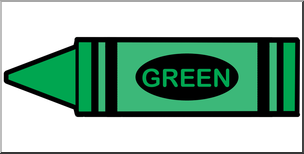 Clip Art: Crayon Green Color – Abcteach