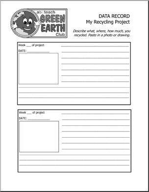 Learning Clubs: Green Earth Data Record (upper elem/middle) – Abcteach
