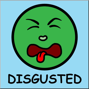 Clip Art: English: Disgusted Color – Abcteach
