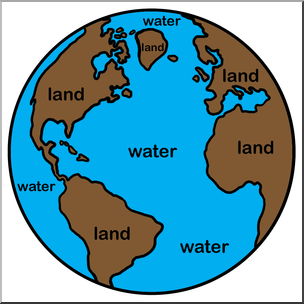 Clip Art: Landforms 2 B&W Unlabeled – Abcteach