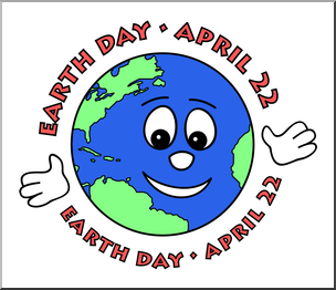 Clip Art: Cute Earth: Earth Day Color 2 – Abcteach