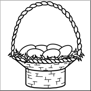Clip Art: Happy Easter B&W – Abcteach