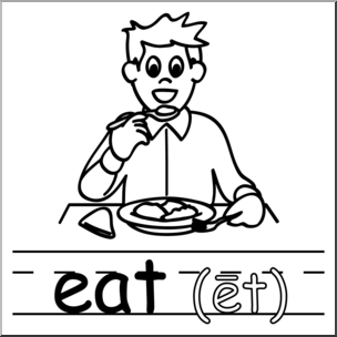 Clip Art: Basic Words: -eat Phonics: Feat Color – Abcteach