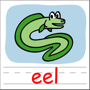 Clip Art: Basic Words: -eel Phonics: Eel Color – Abcteach