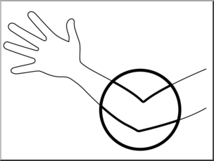 Elbow Clipart Colouring Pages Clip Clipground Clipartmag Sketch ...