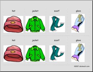 Game: Clothing Pair/Matching Game, Elementary (ESL) – Abcteach