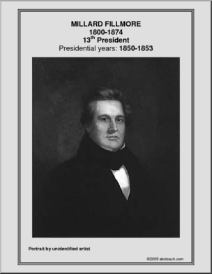 Poster: 13th President – Millard Filmore – Abcteach
