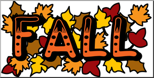 Clip Art: Fall Banner Color – Abcteach