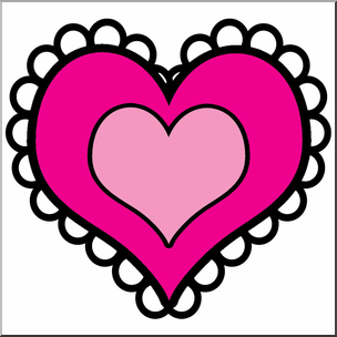 Clip Art: Fancy Heart Color – Abcteach