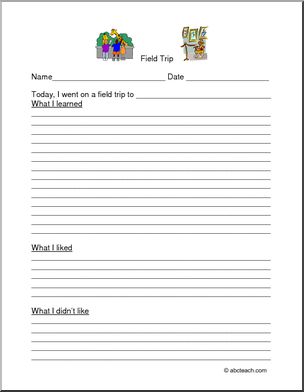 Planner: Homeschool Field Trip Ideas – Abcteach