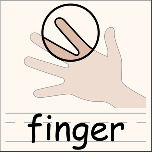 Clip Art: Parts of the Body: Finger Color – Abcteach