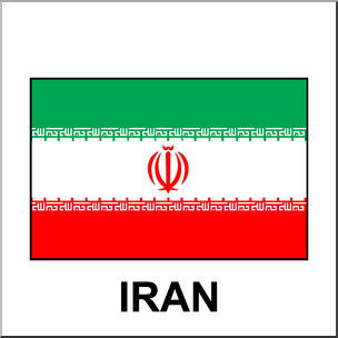 Clip Art: Flags: Iran Color – Abcteach