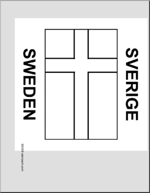 Flag: Sweden – Abcteach
