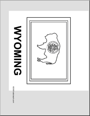 Flag: Wyoming – Abcteach
