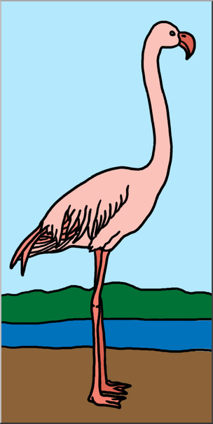 Clip Art: Flamingo Color – Abcteach